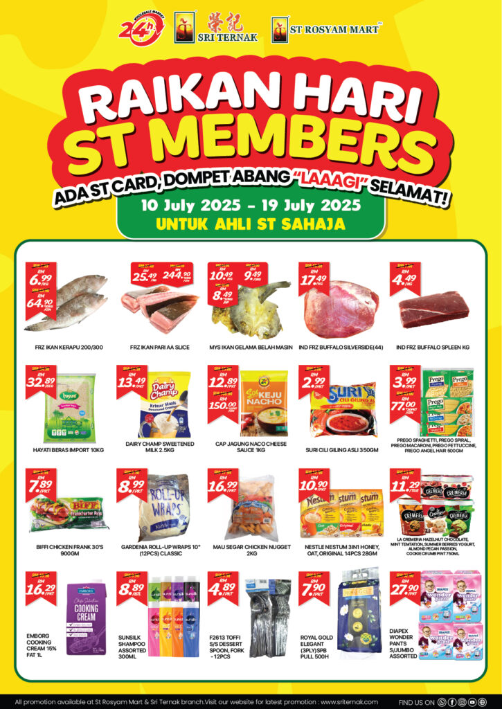Promosi ST Member (10 July - 19 July) - Sri Ternak Group