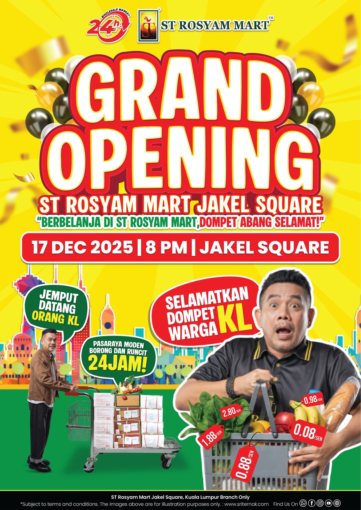 Grand Opening ST Rosyam Mart Jakel Square - Sri Ternak Group